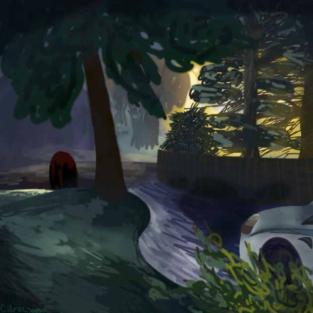 Front lawn - ibisPaint