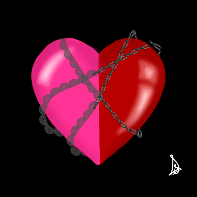 Red Pink Heart - ibisPaint
