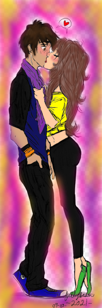 Magic kissing feet - ibisPaint