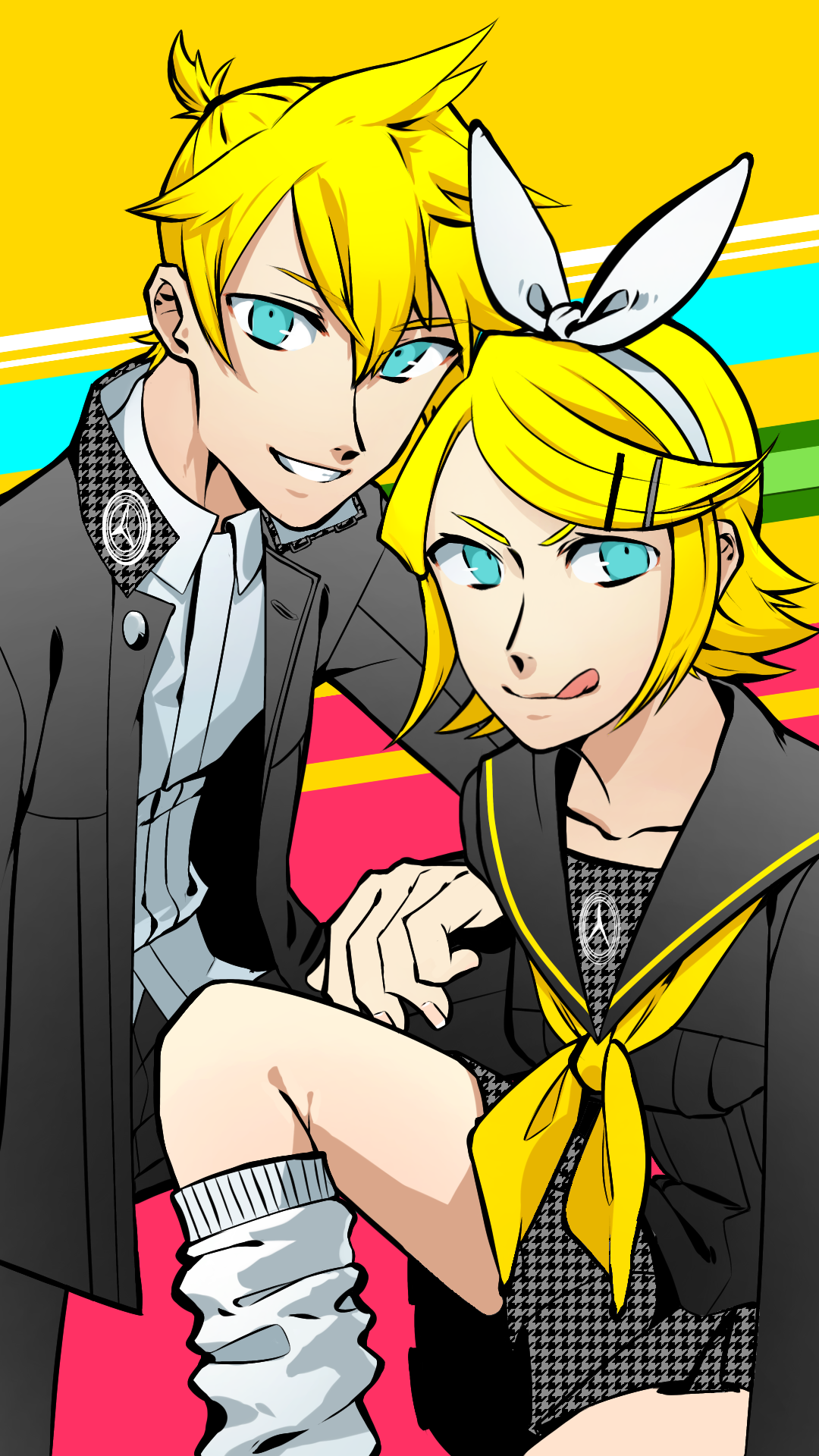 Rin and Len Yasogami High - ibisPaint
