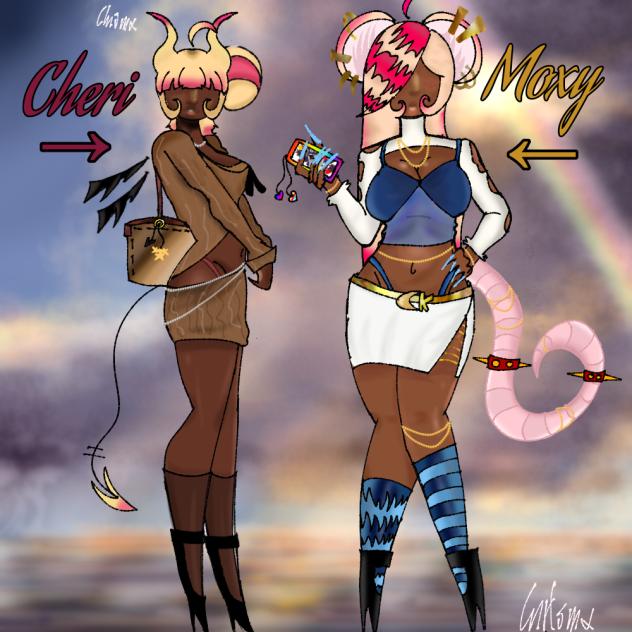 Cheri and Moxy - ibisPaint