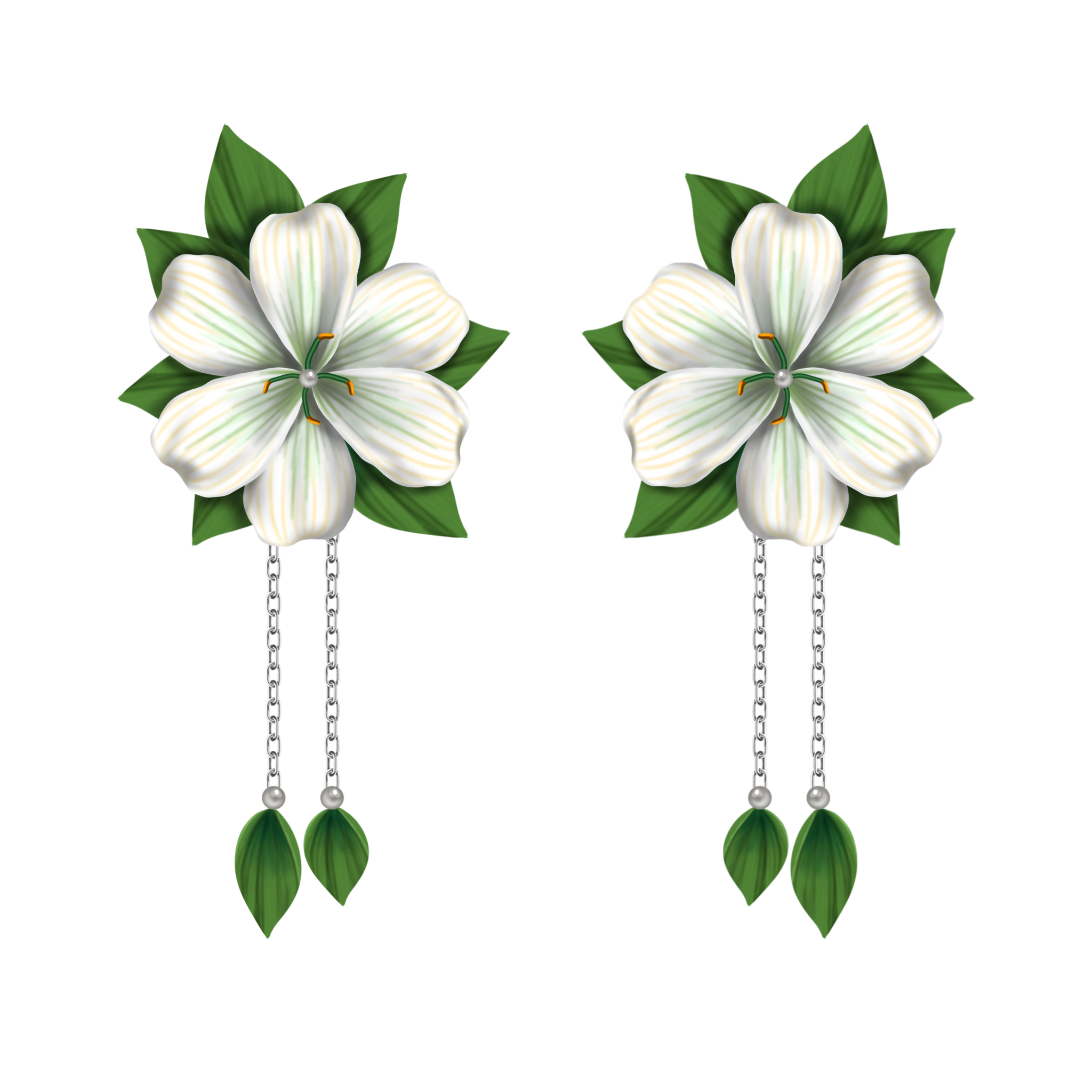 Fairy Flower Earrings - ibisPaint