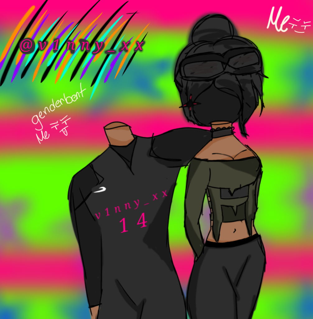 Drawing Me and Gender Bent - ibisPaint