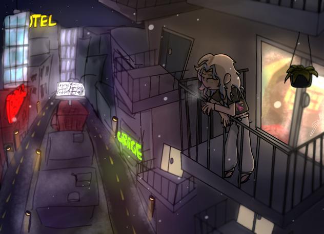 Winter night - ibisPaint