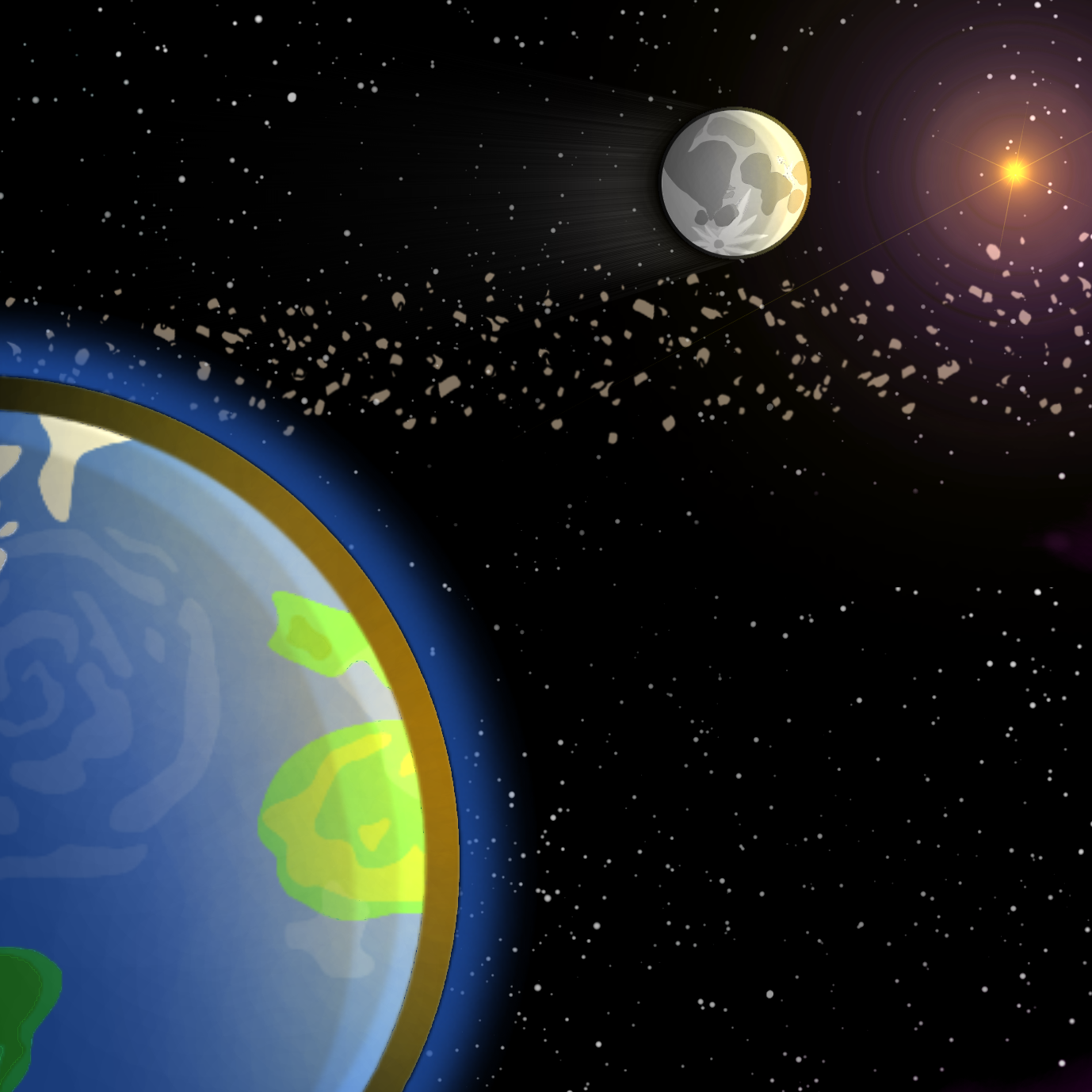 Earth Orbit View - ibisPaint