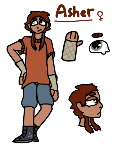 Asher character sheet - ibisPaint