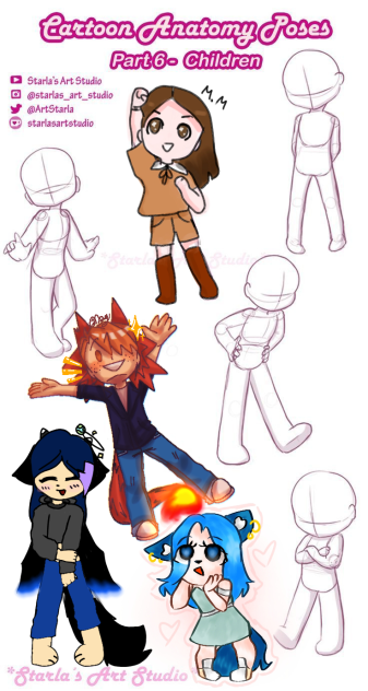 Cartoon poses collab =) - ibisPaint