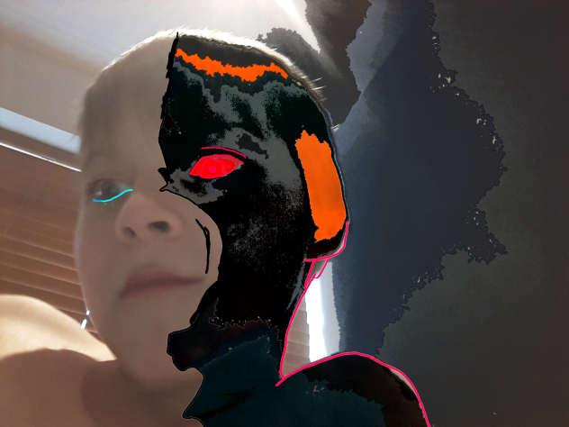 drawing myself corrupted - ibisPaint