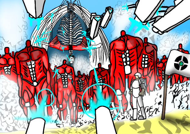 the rumbling but in the future - ibisPaint