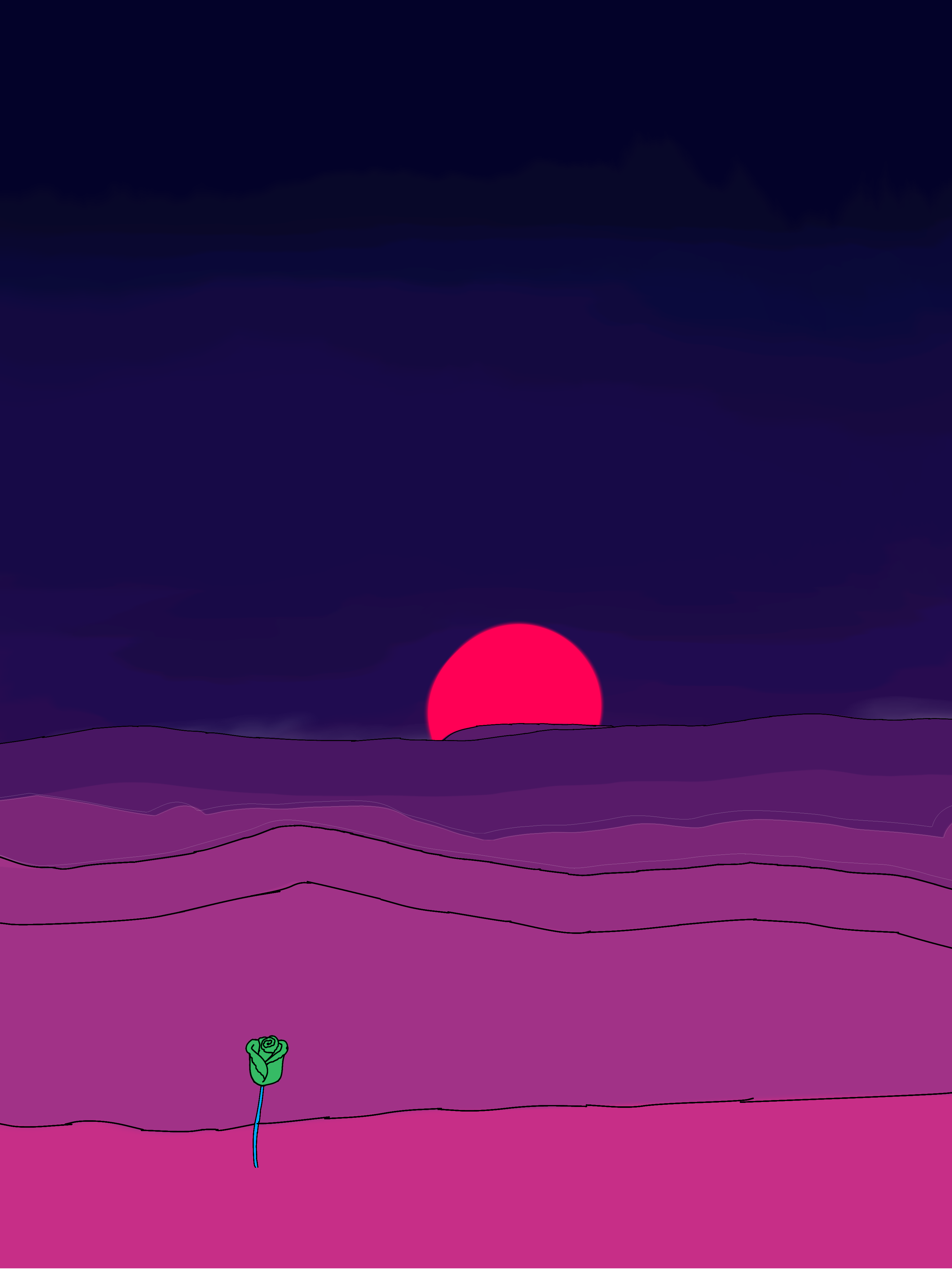 Red dusk - ibisPaint