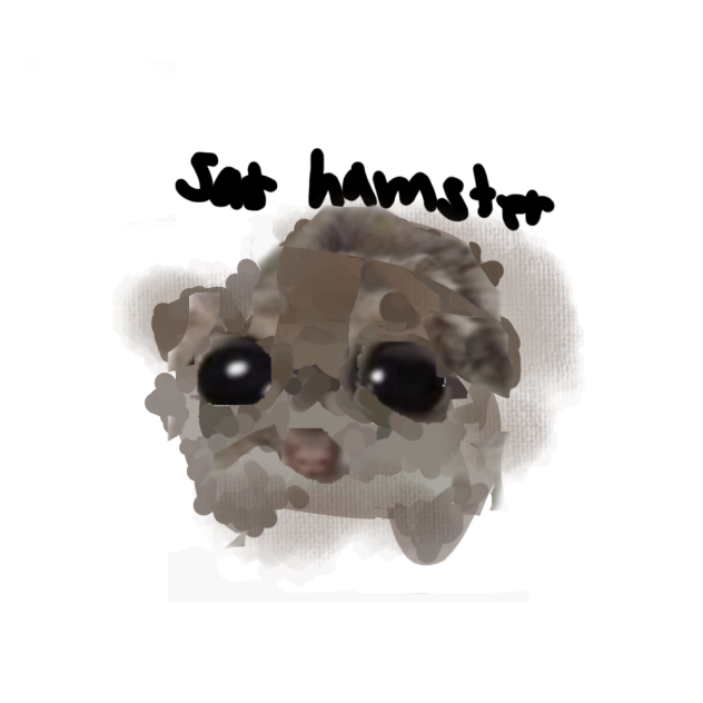 sad hamster - ibisPaint