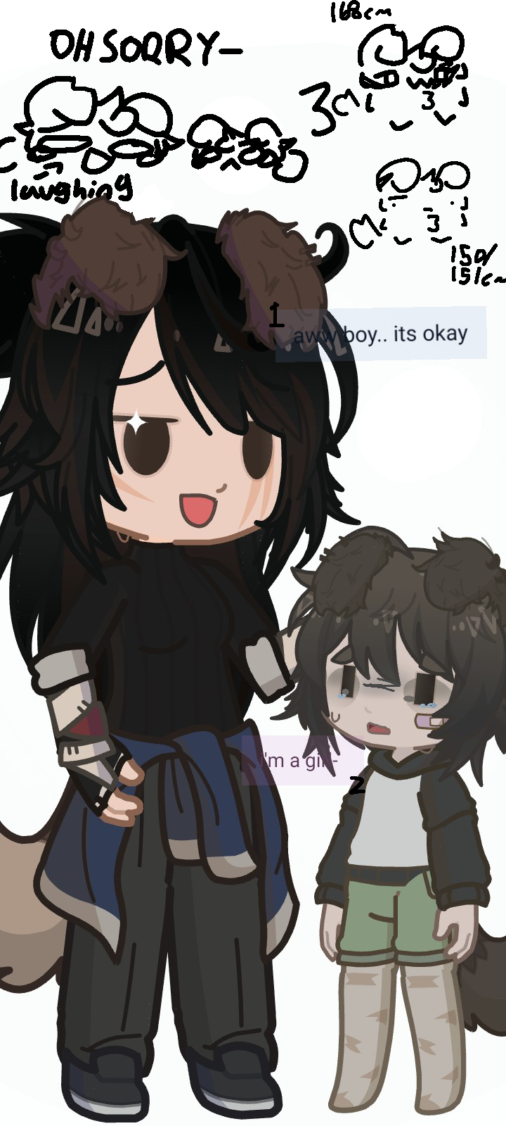 the oc and the author - ibisPaint