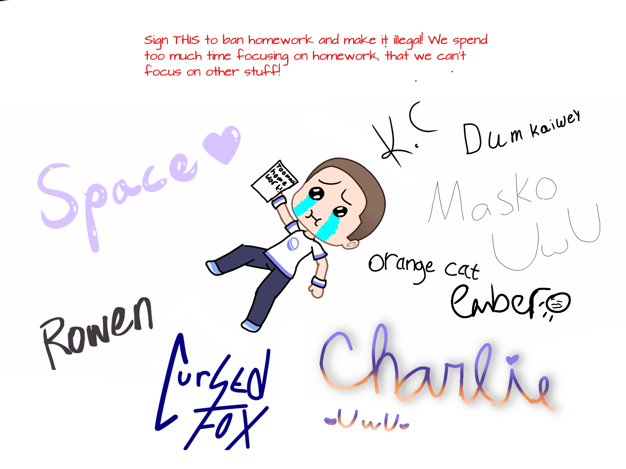 PETITION FOR HOMEWORK - ibisPaint