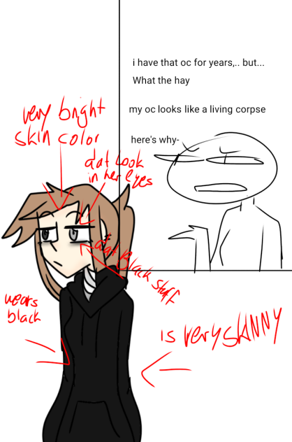 my oc looks like a living corpse - ibisPaint