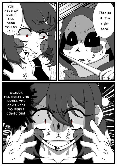 Chara vs Sans comic practice - ibisPaint