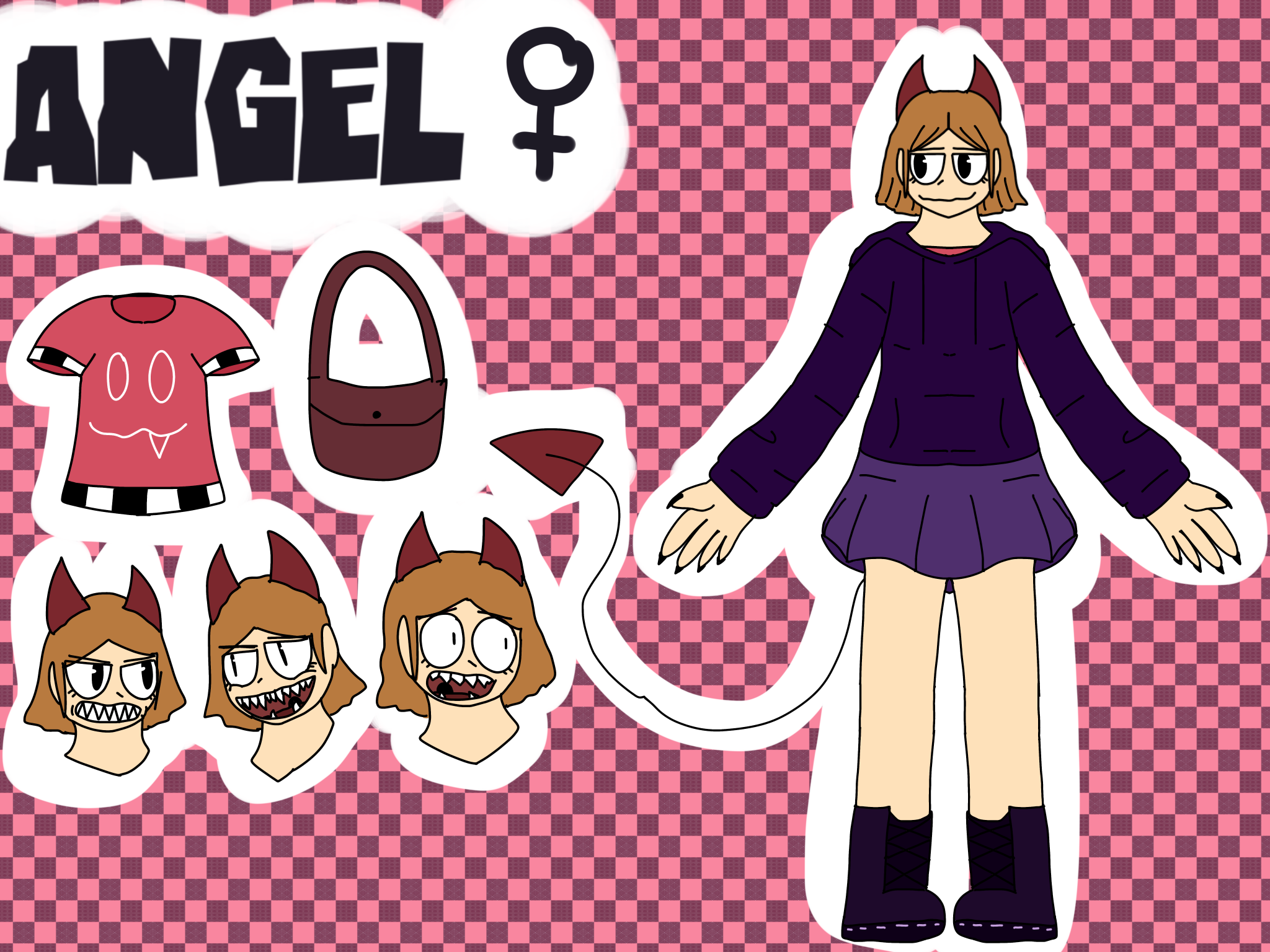 Angel (Eddsworld oc) ref sheet - ibisPaint