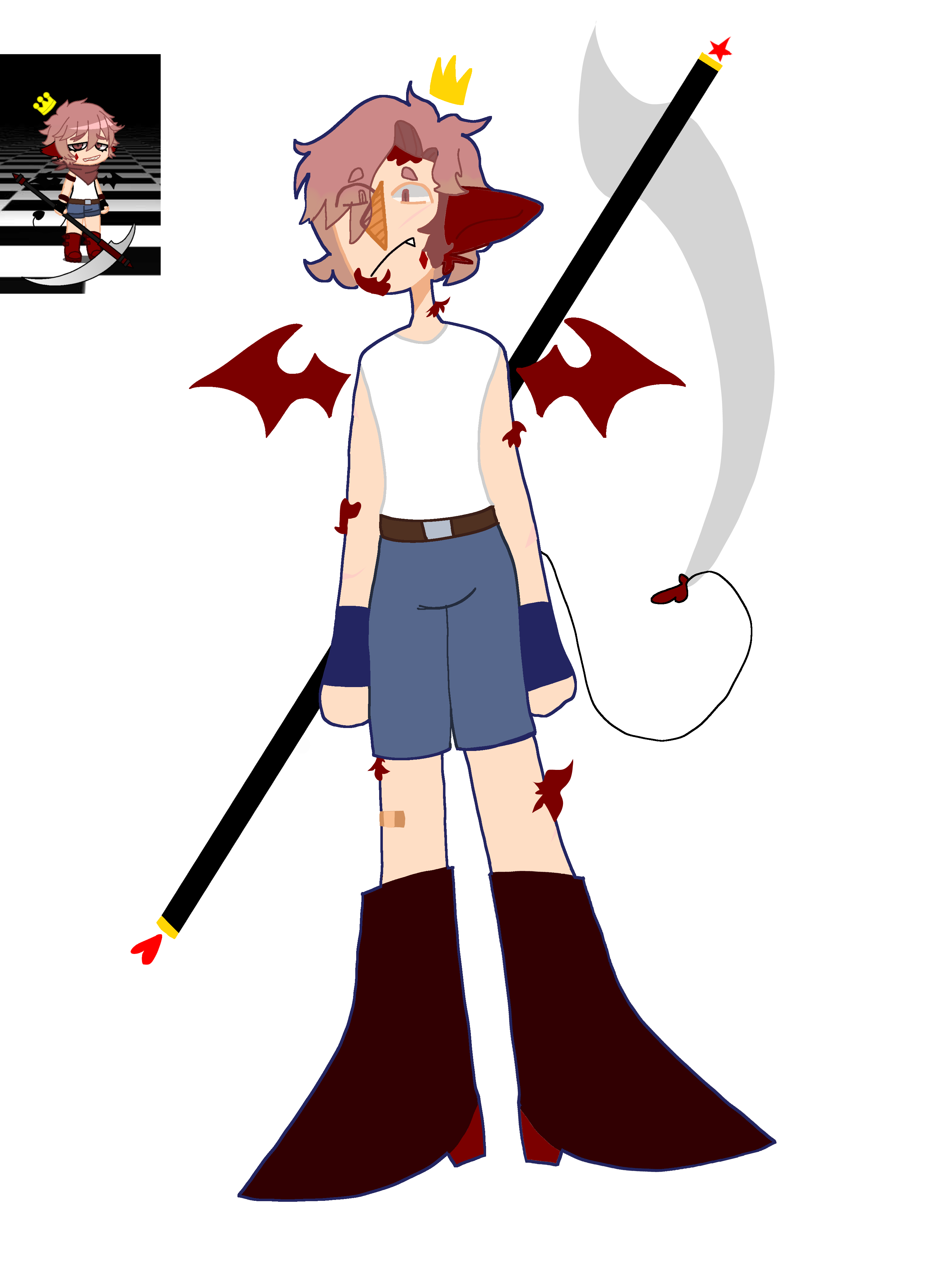 Deltarune oc character reference - ibisPaint