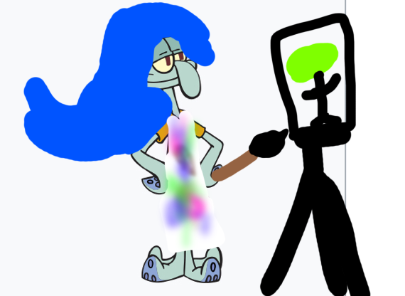 Girl squidward - ibisPaint