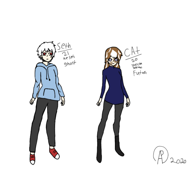 Seth and cat - ibisPaint