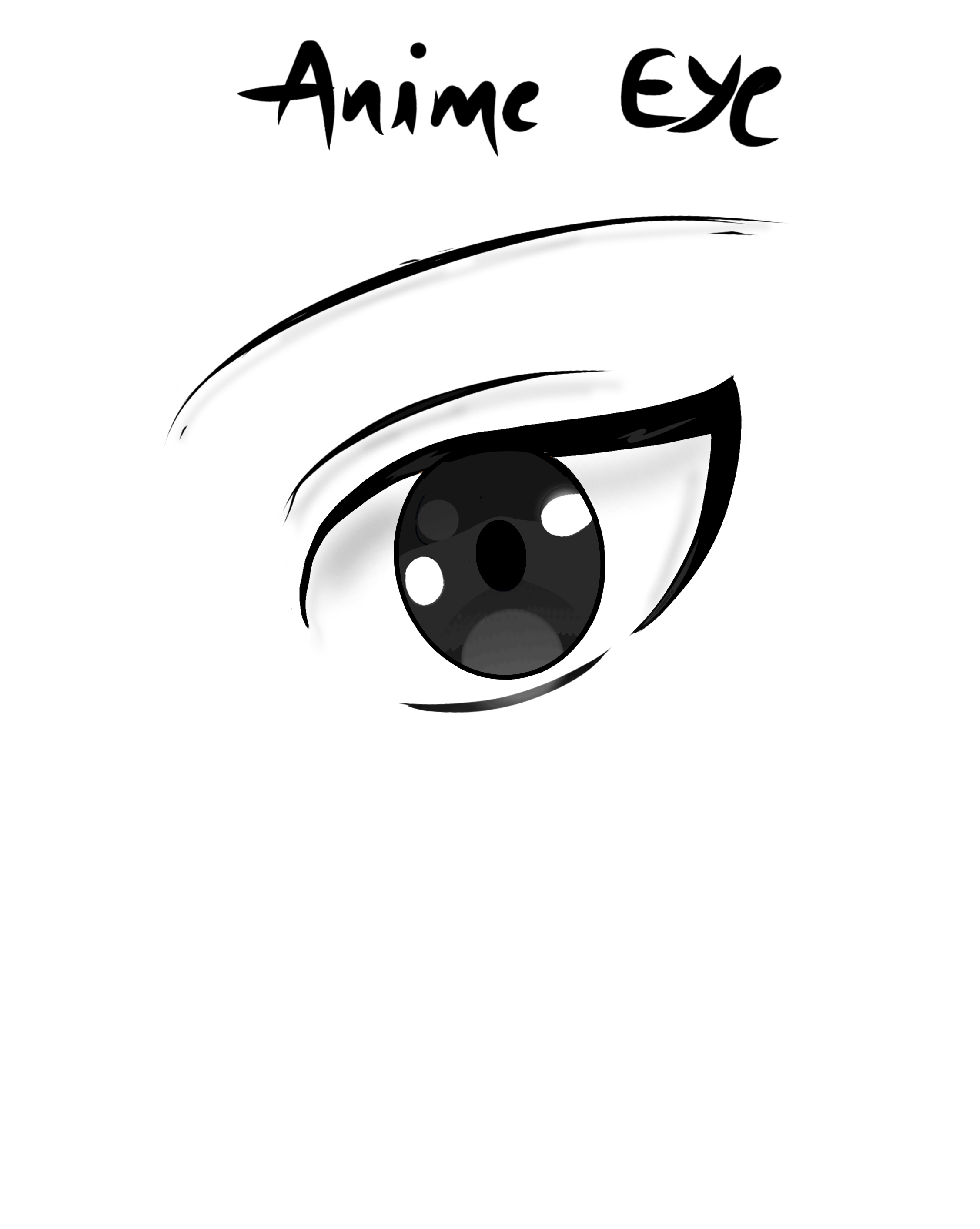 How to draw a anime eye easy Digital art - ibisPaint