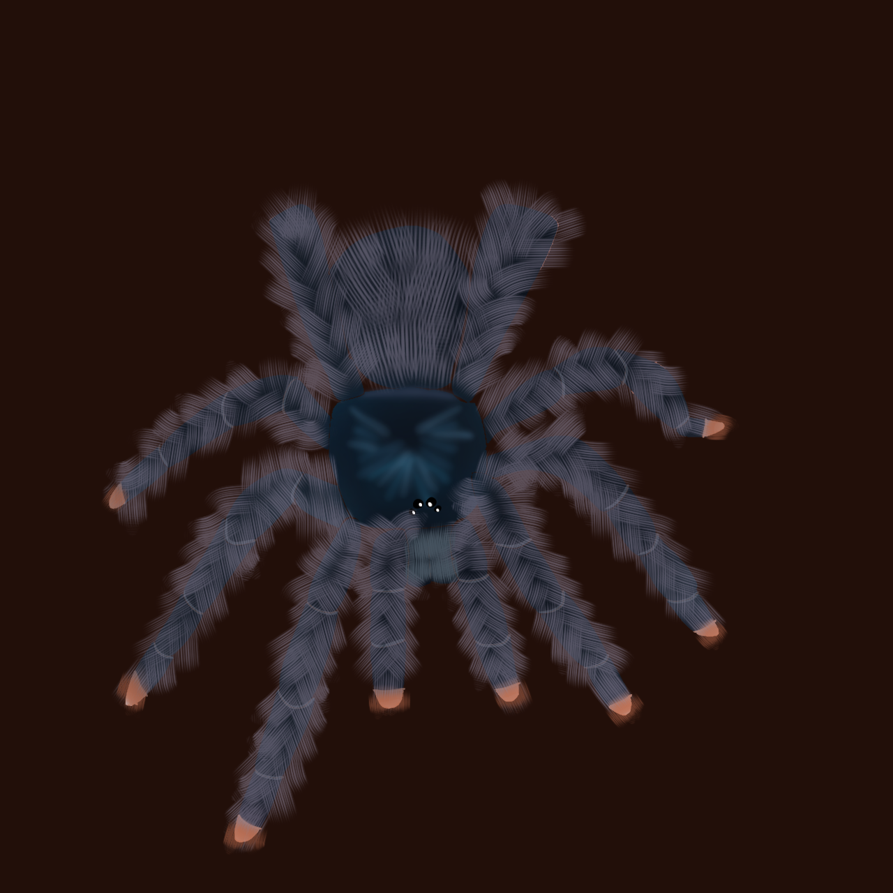 Guyana pink toe tarantula - ibisPaint