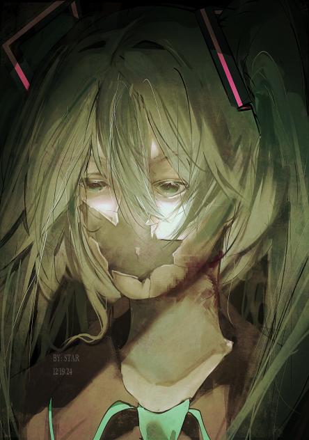 Cracked Miku - ibisPaint