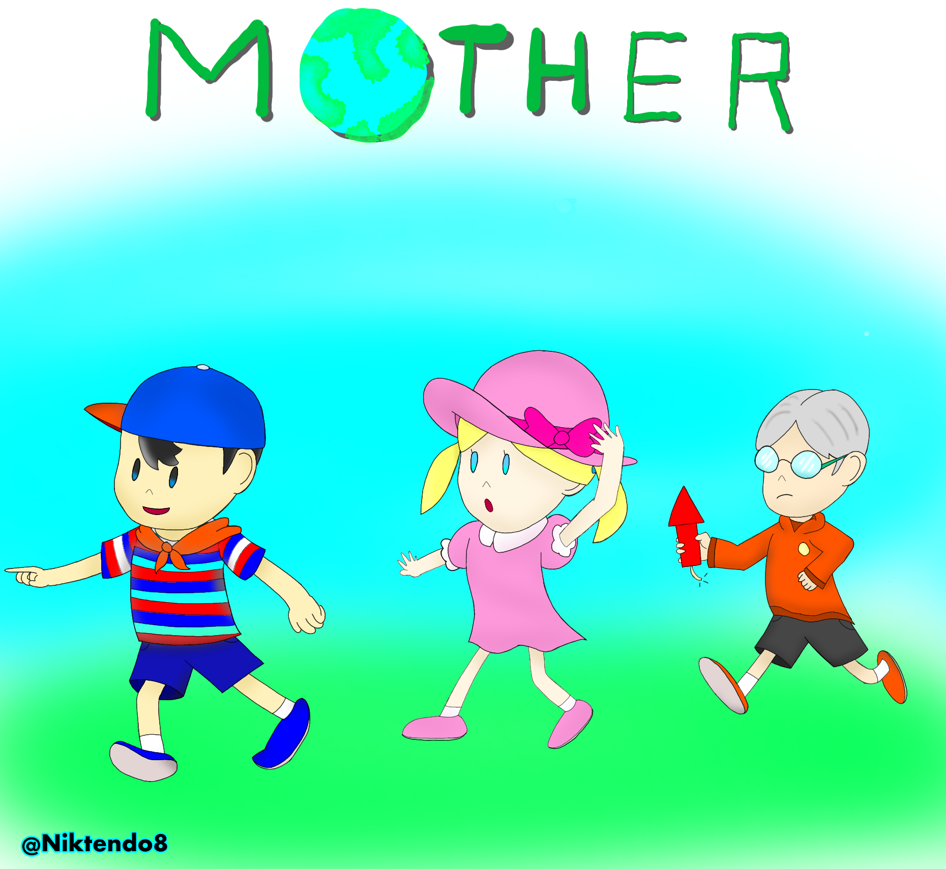 Ninten and Co. (Mother) - ibisPaint