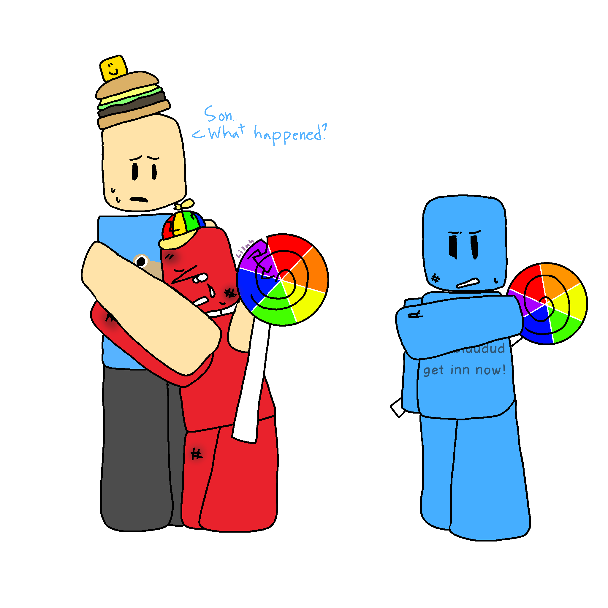 They got into a fight. - ibisPaint