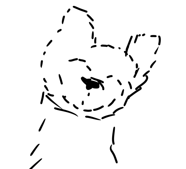 happy wolf base to trace - ibisPaint