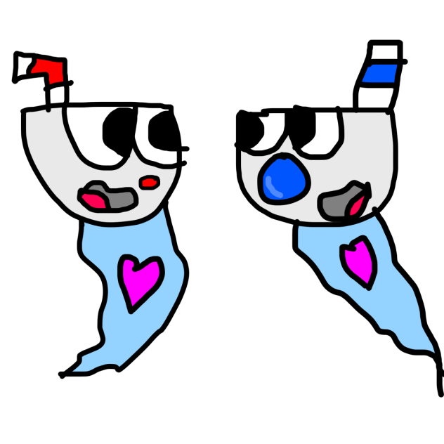 Cuphead and MugMan - ibisPaint
