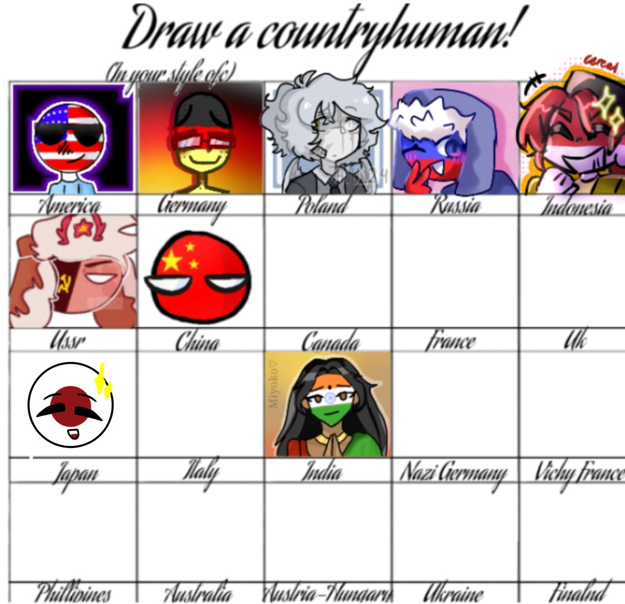 Country human collab! - ibisPaint