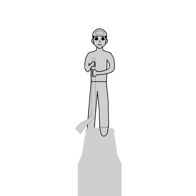 SCP-011 (Sentient Civil War Statue) - ibisPaint