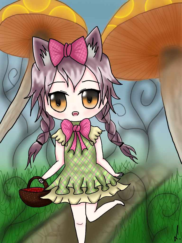 Chibi Neko (Alice in Wonderland) - ibisPaint