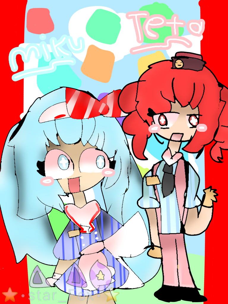 Miku And Teto - ibisPaint