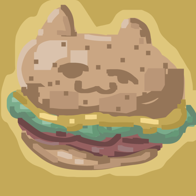 double cheese catburger - ibisPaint