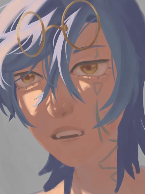 Mr blue man - ibisPaint