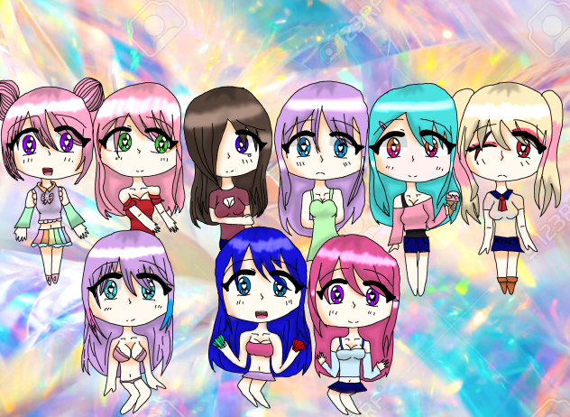 All my recent characters - ibisPaint