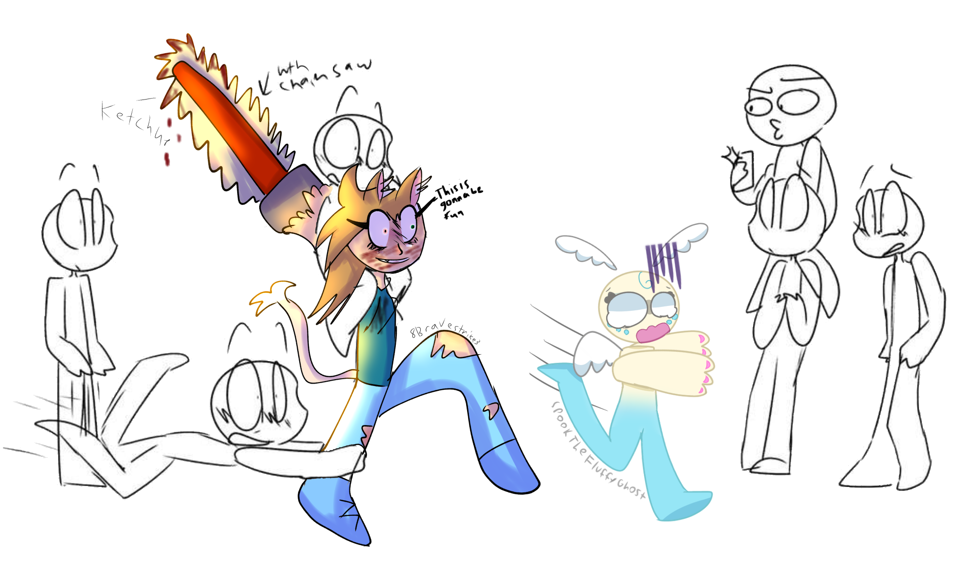Chainsaw collab - ibisPaint