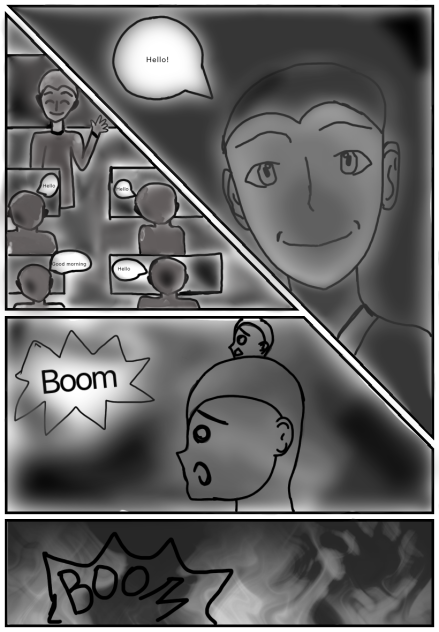 My first comic book page - ibisPaint