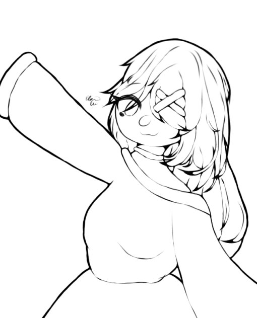 Reach High Lineart - ibisPaint