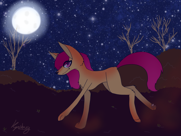 full moon run - ibisPaint
