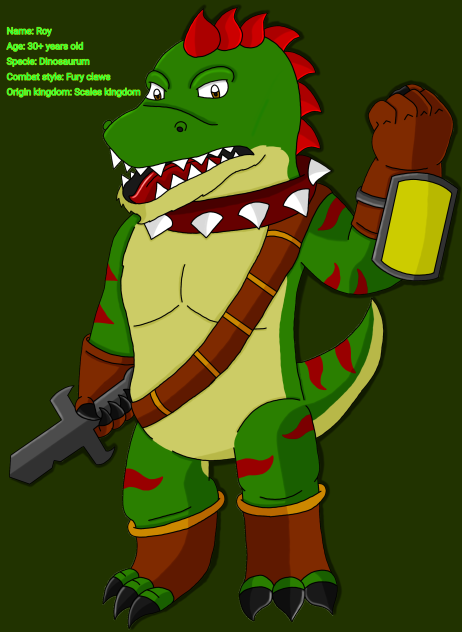 Roy the dinosaur warrior - ibisPaint