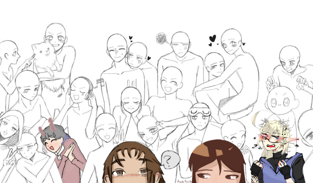 Collab again and again cuz I'm bored - ibisPaint