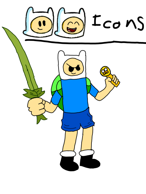 FNF Finn with icons - ibisPaint