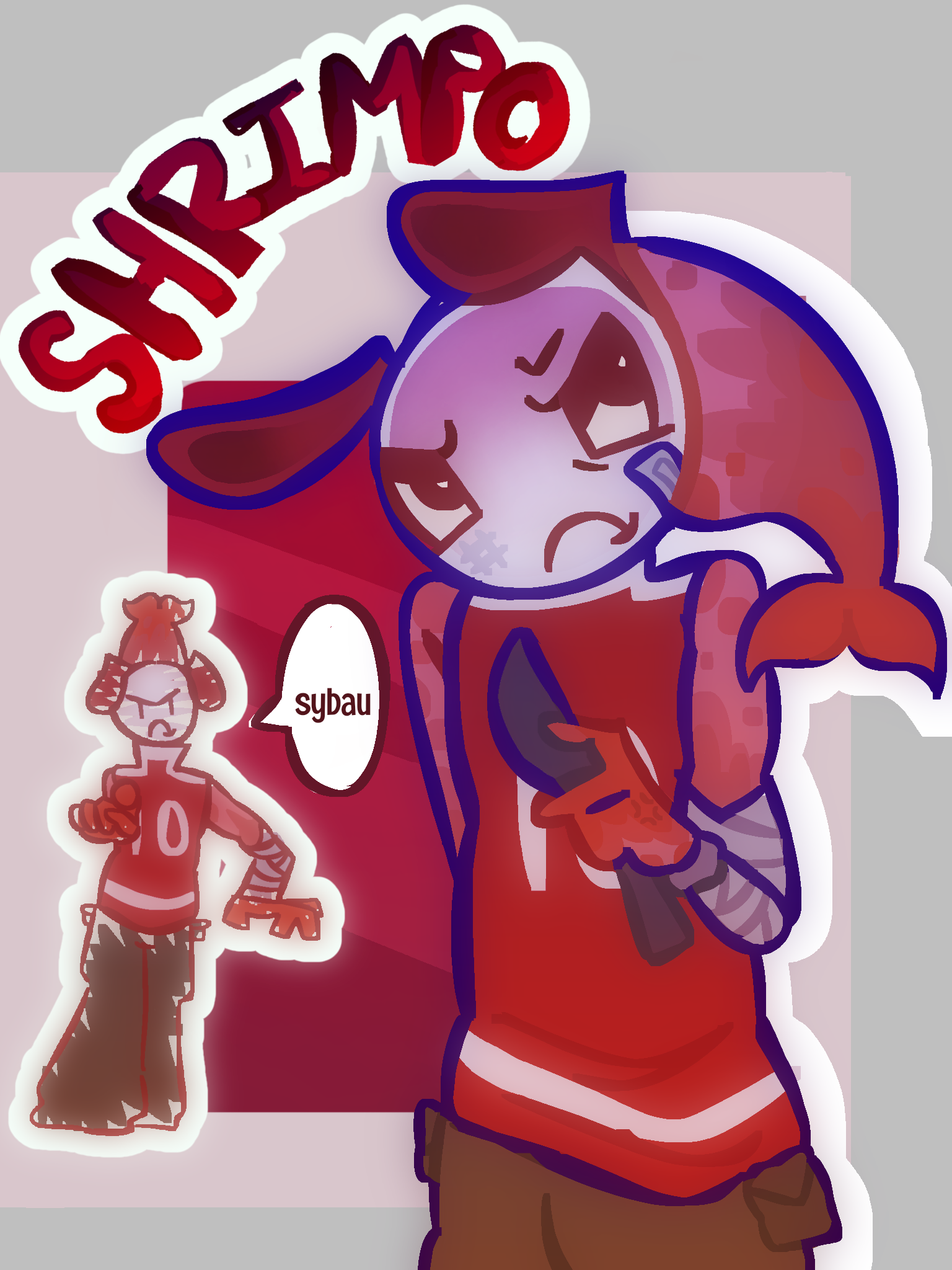 Heh... my shrimpo design - ibisPaint
