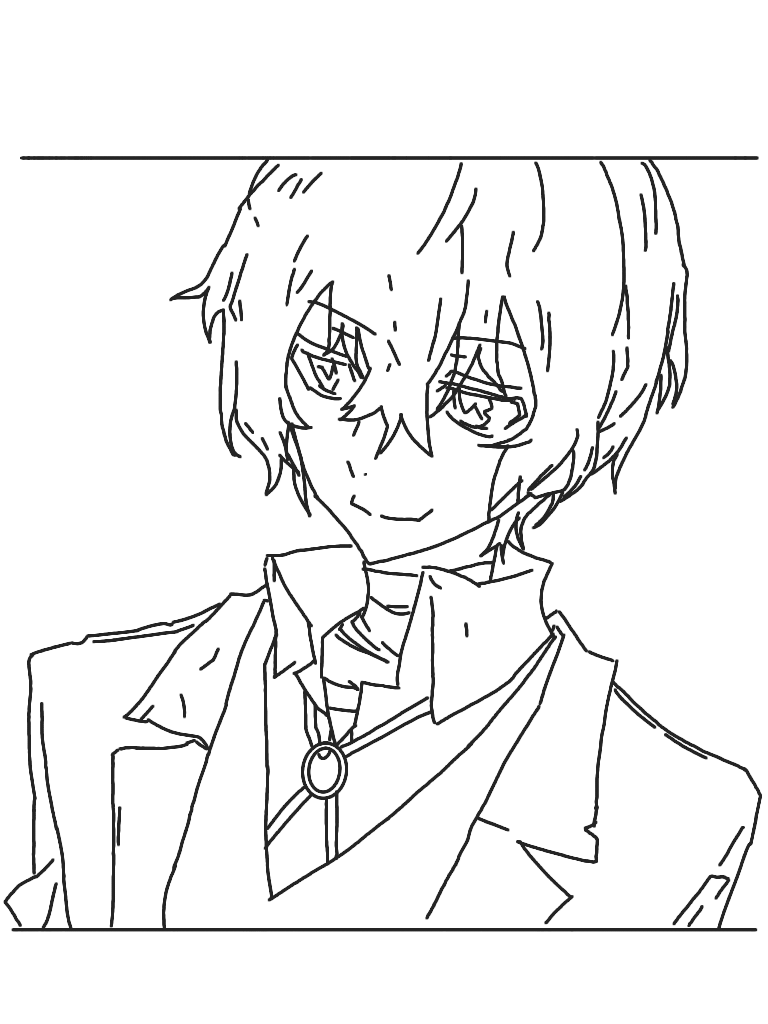 Dazai Coloring Page Coloring Pages