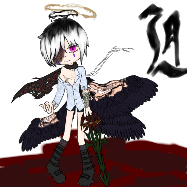 L ⚰️unfinished fallen seraph - ibisPaint