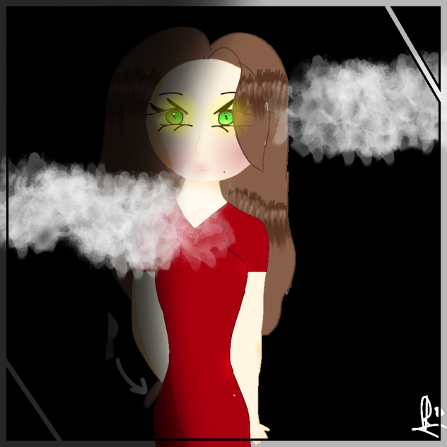 Lady in red - ibisPaint