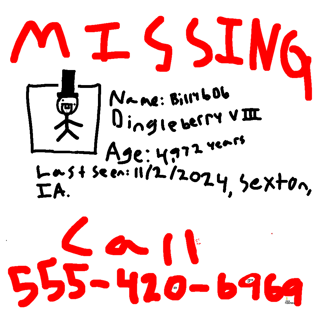Missing Poster - ibisPaint