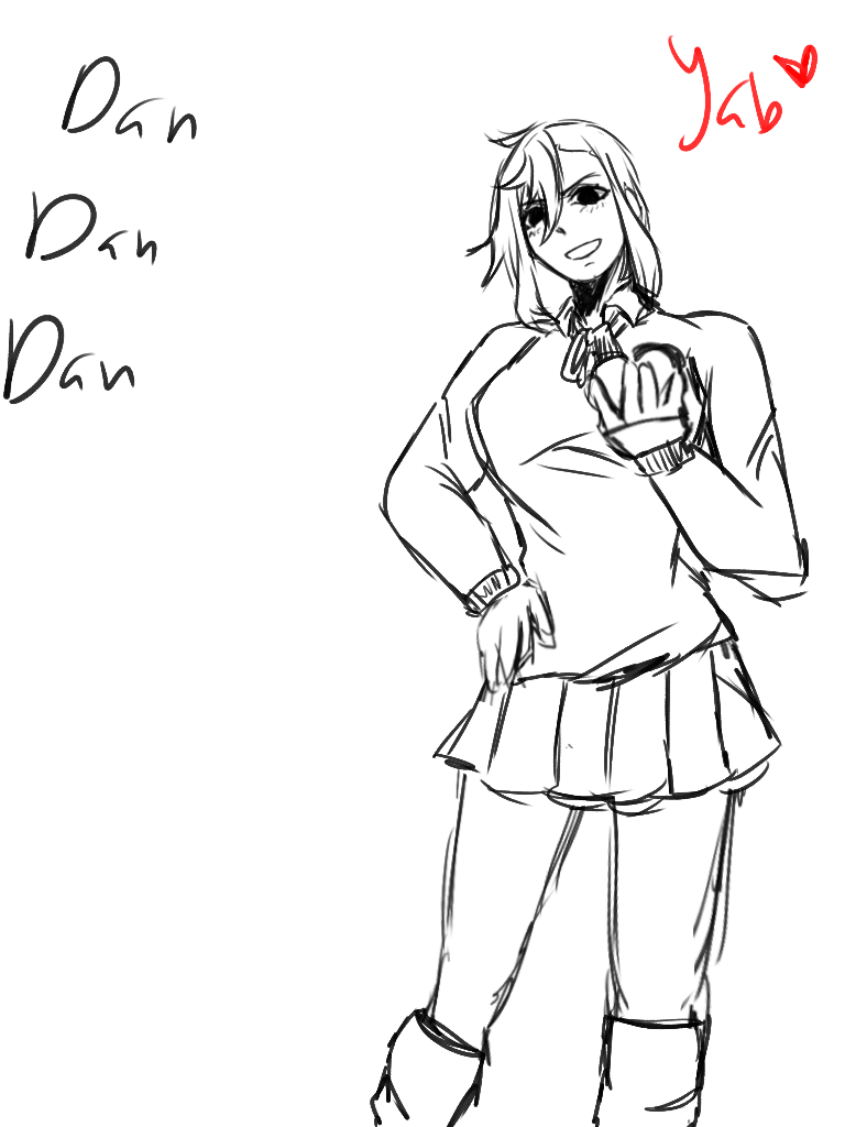 momo dan dan dan sketch - ibisPaint